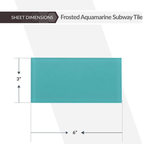 Apollo Tile 6 X 3 Glass Subway Wall Tile Wayfair